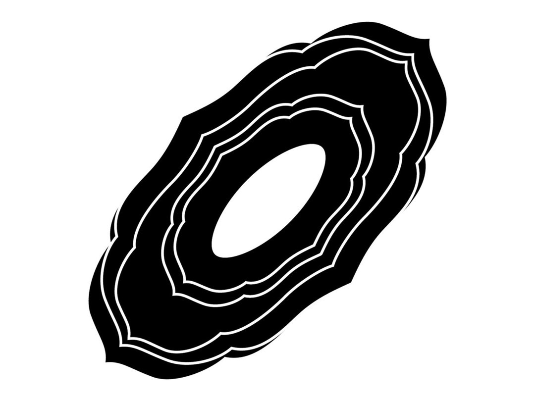 Oval Flourish Digital Rim Template Set for Clay, Templates for GR ...