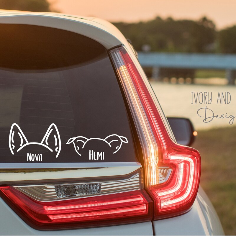 Dog Car Decals - Etsy