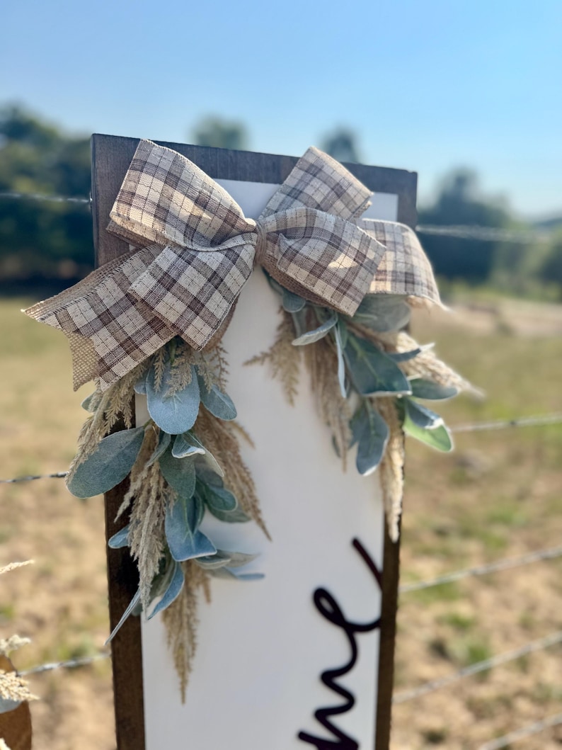 Neutral Boho Porch Set | Decor | Welcome | Door Hanger | Porch Leaner ...