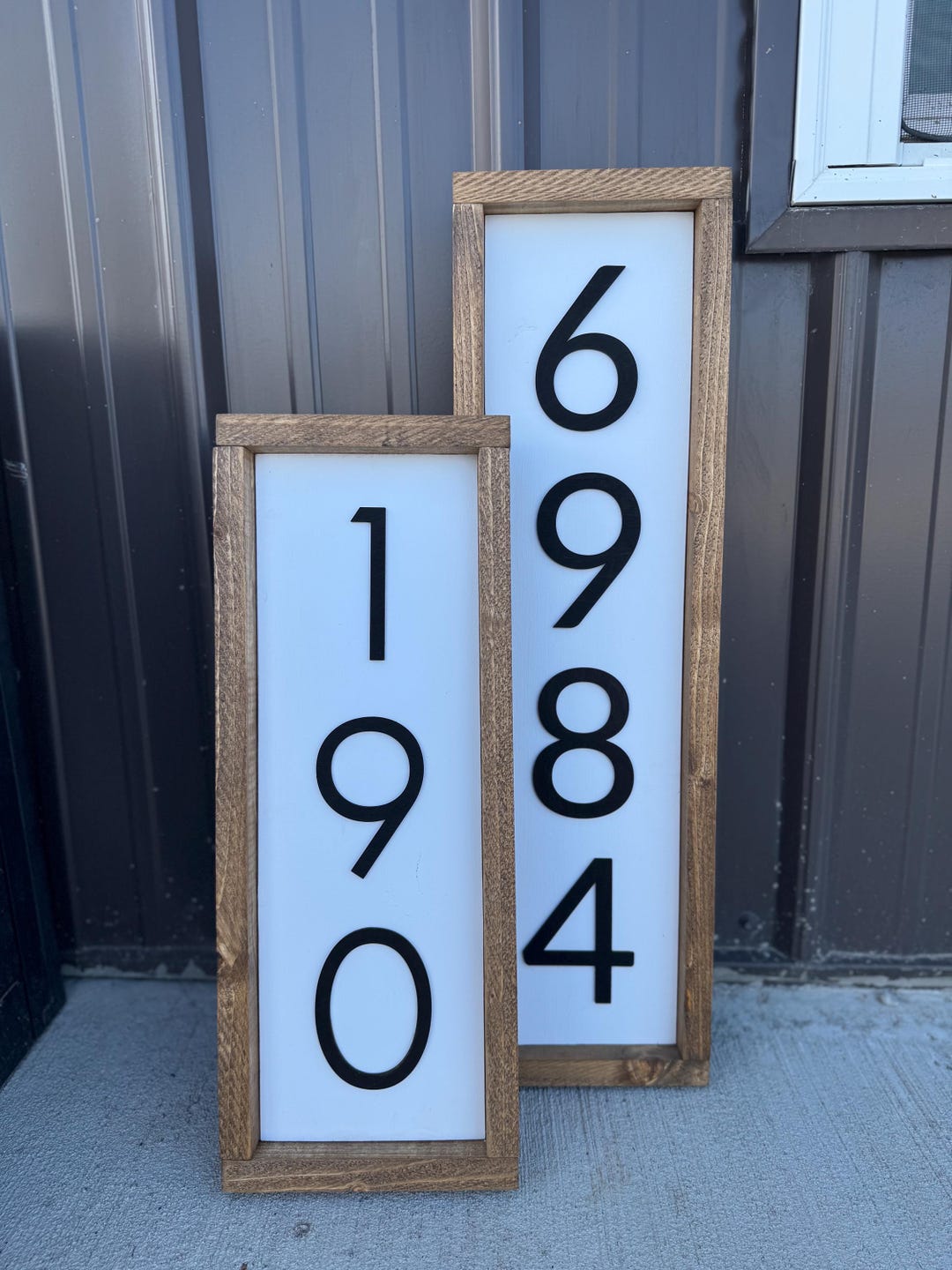 Framed House Number Sign | Porch Decor | Realtor Closing Gift | New ...