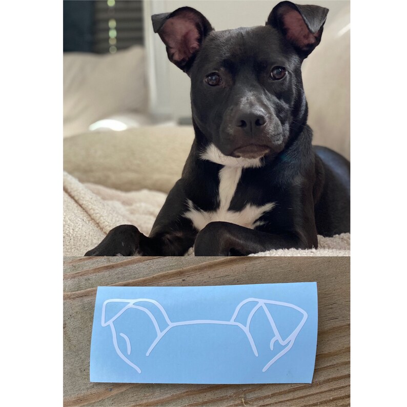 Custom Dog Ear Decals Laptop Decal Car Decal Cup Decal - Etsy