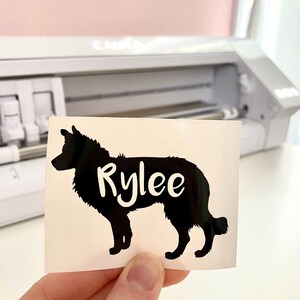 Custom Dog Decals | Laptop Decal | Car Decal | Dog Breed Decal | Dog ...