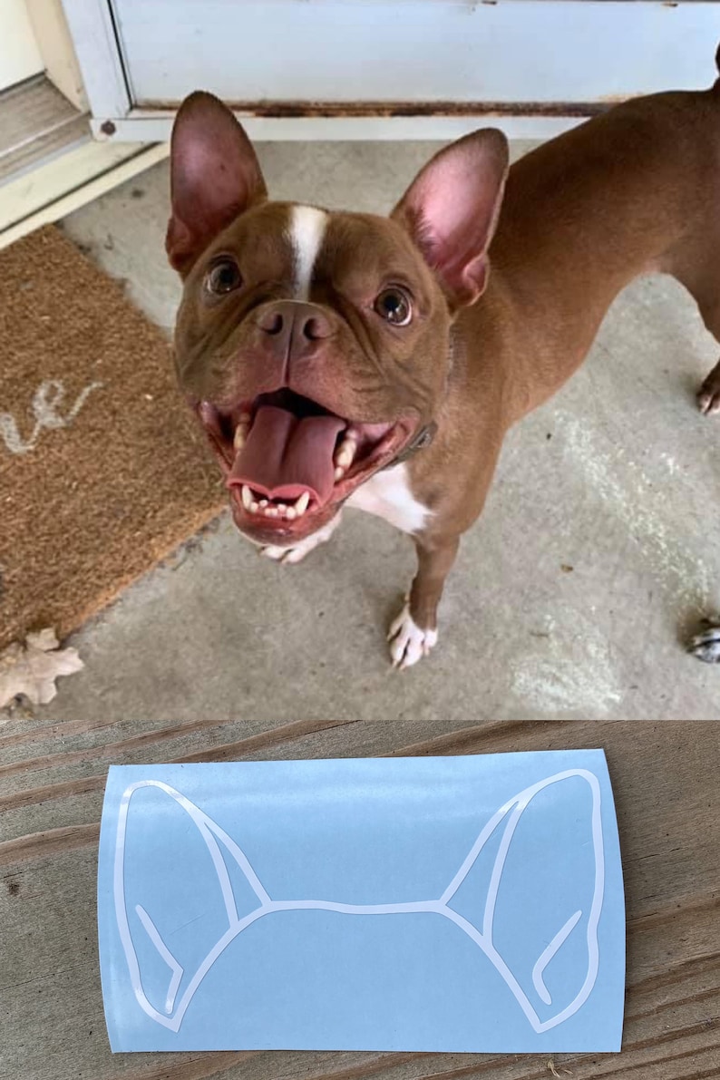 Custom Dog Ear Decals Laptop Decal Car Decal Cup Decal - Etsy