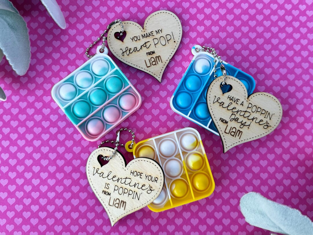 Fidget Valentines Valentines Day Poppers Pop Classroom Teacher Students ...