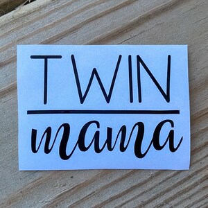 Twin Mama Decal | Laptop Decal | Car Decal | Cup Decal | Twins - Etsy