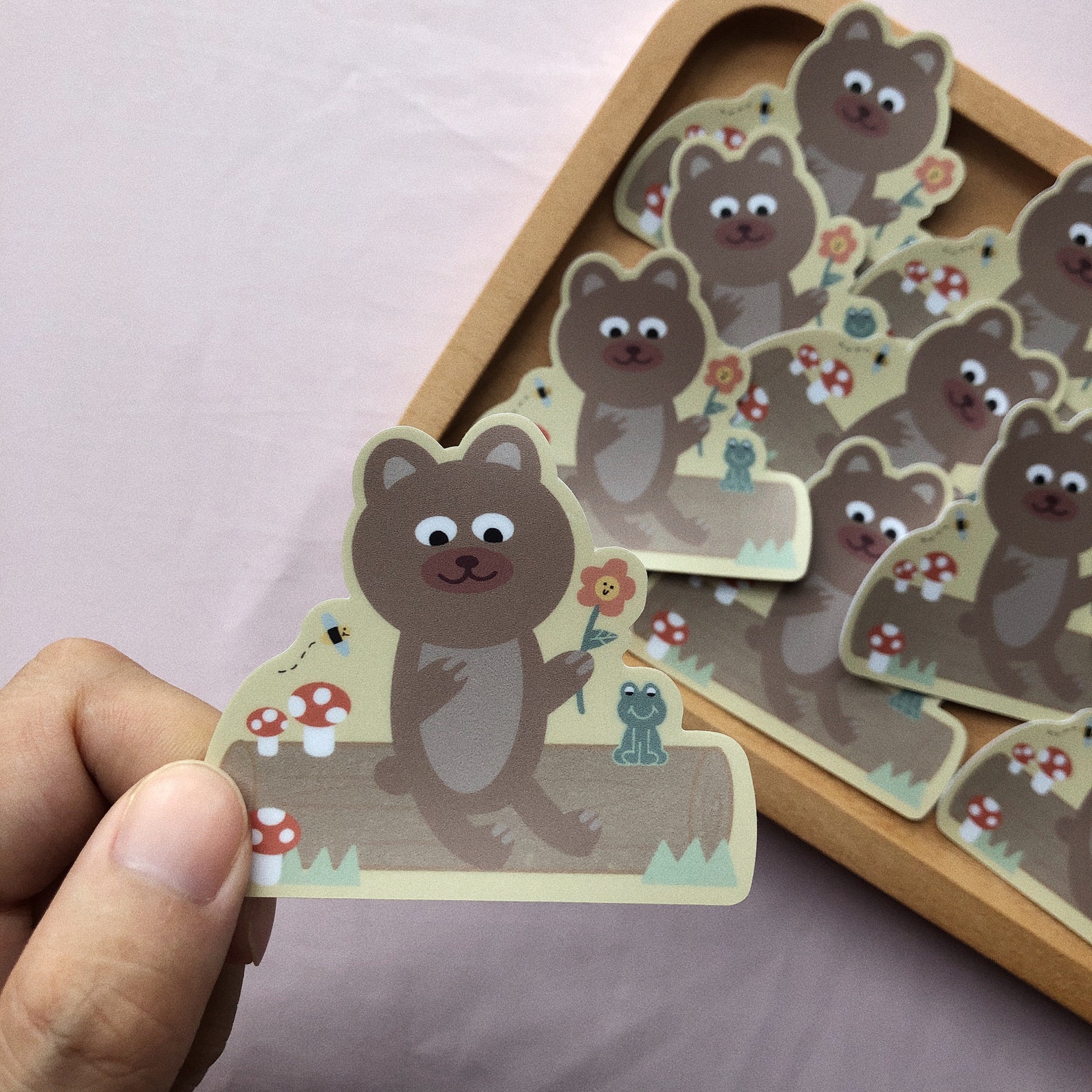 Bear and Friends Matte Vinyl Sticker - Etsy