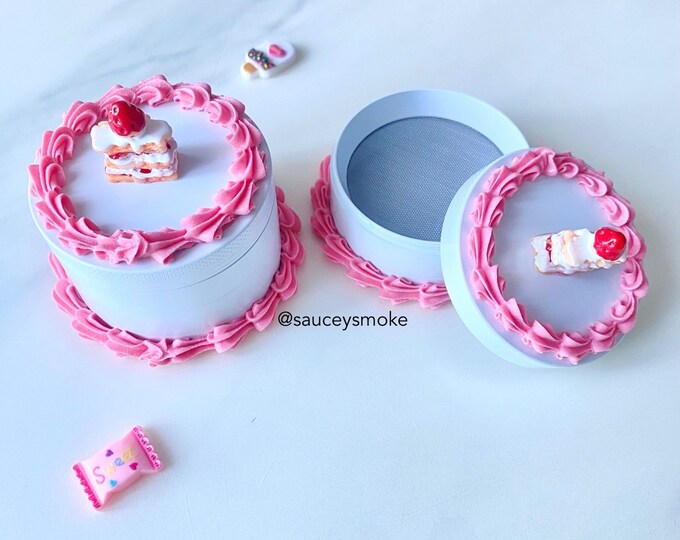 Cake Grinder, Strawberry Shortcake, Fake Cake Grinder, Grinder for Her, Cute Cake Grinder ...