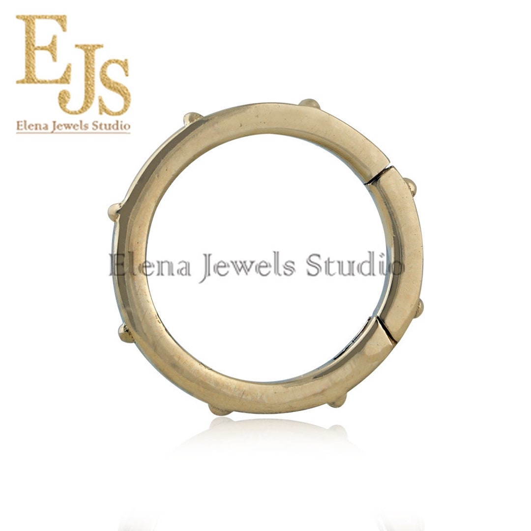 14k Gold Round Shape Finding Jewelry Making Handmade New Design Gold ...