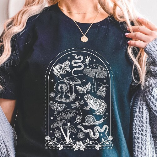 Frog Cottagecore Shirt Goblincore Clothing Bug Insect Tee | Etsy