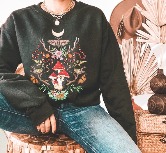 Cottagecore Clothes Mushroom Amanita Nature Botanic Shirt - Etsy