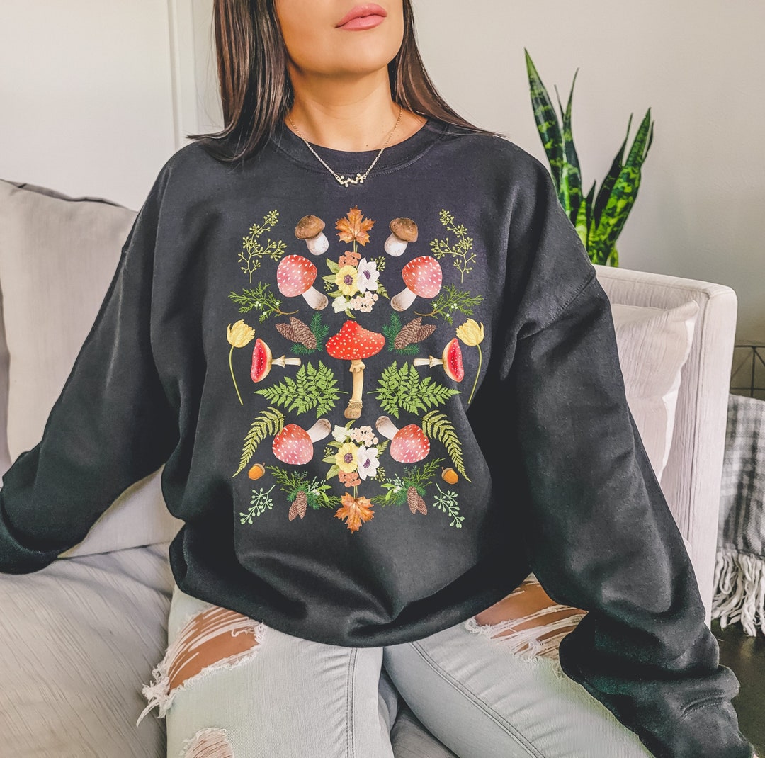 Cottagecore Clothes, Mushroom Amanita Nature Botanic Shirt, Goblincore ...