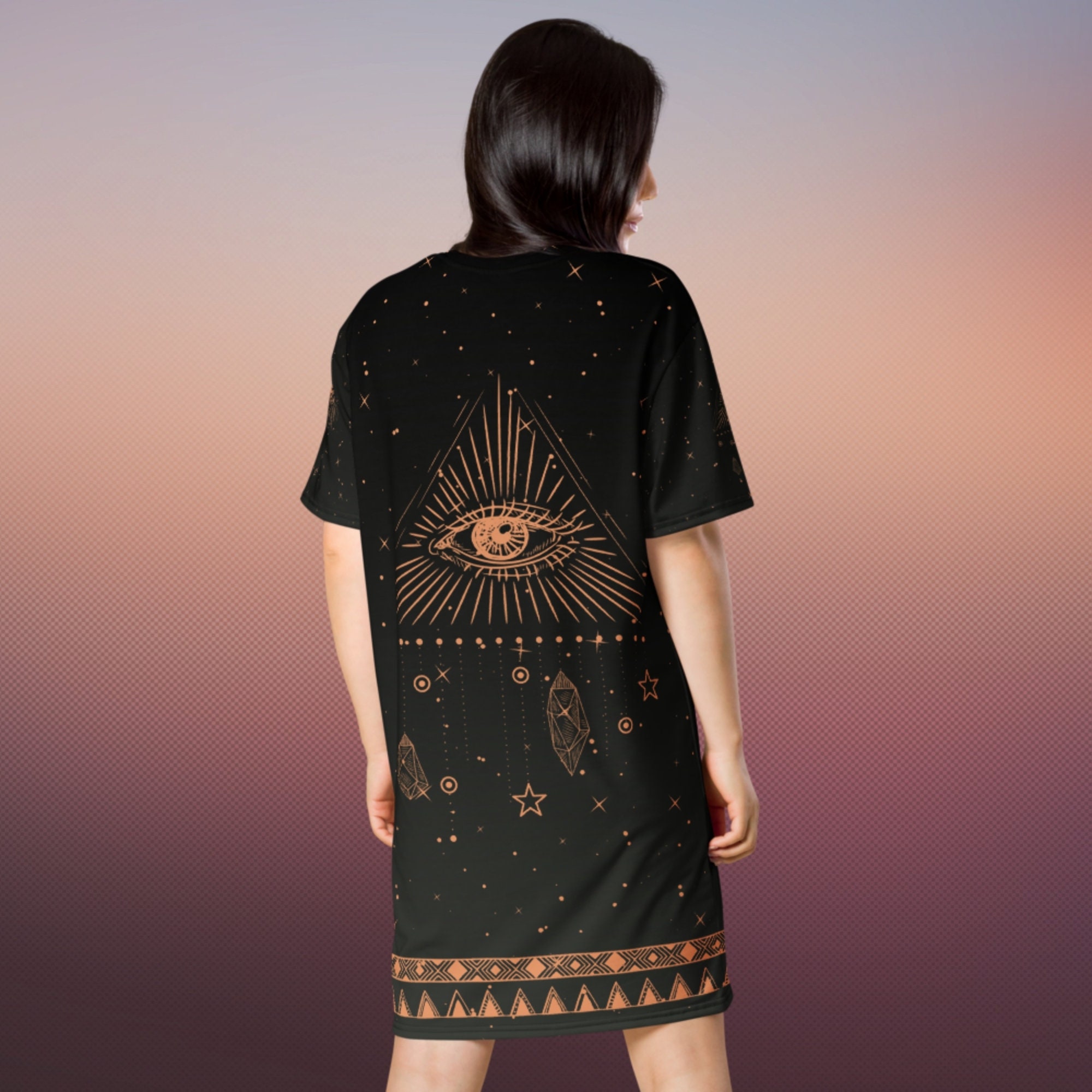 EVIL EYE DRESS Celestial Dark Academia Dress Magic Moon - Etsy