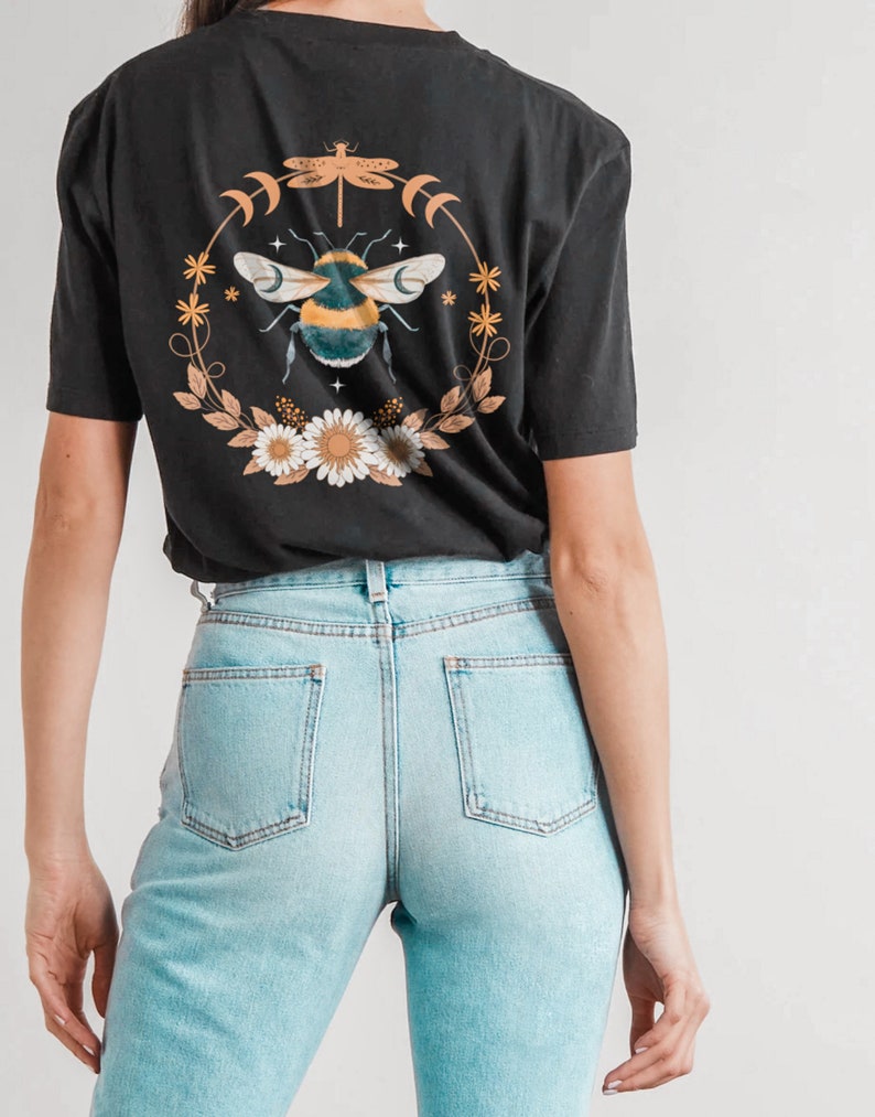 Cottagecore Bee Shirt Floral Fairycore Tshirt Cottagecore - Etsy