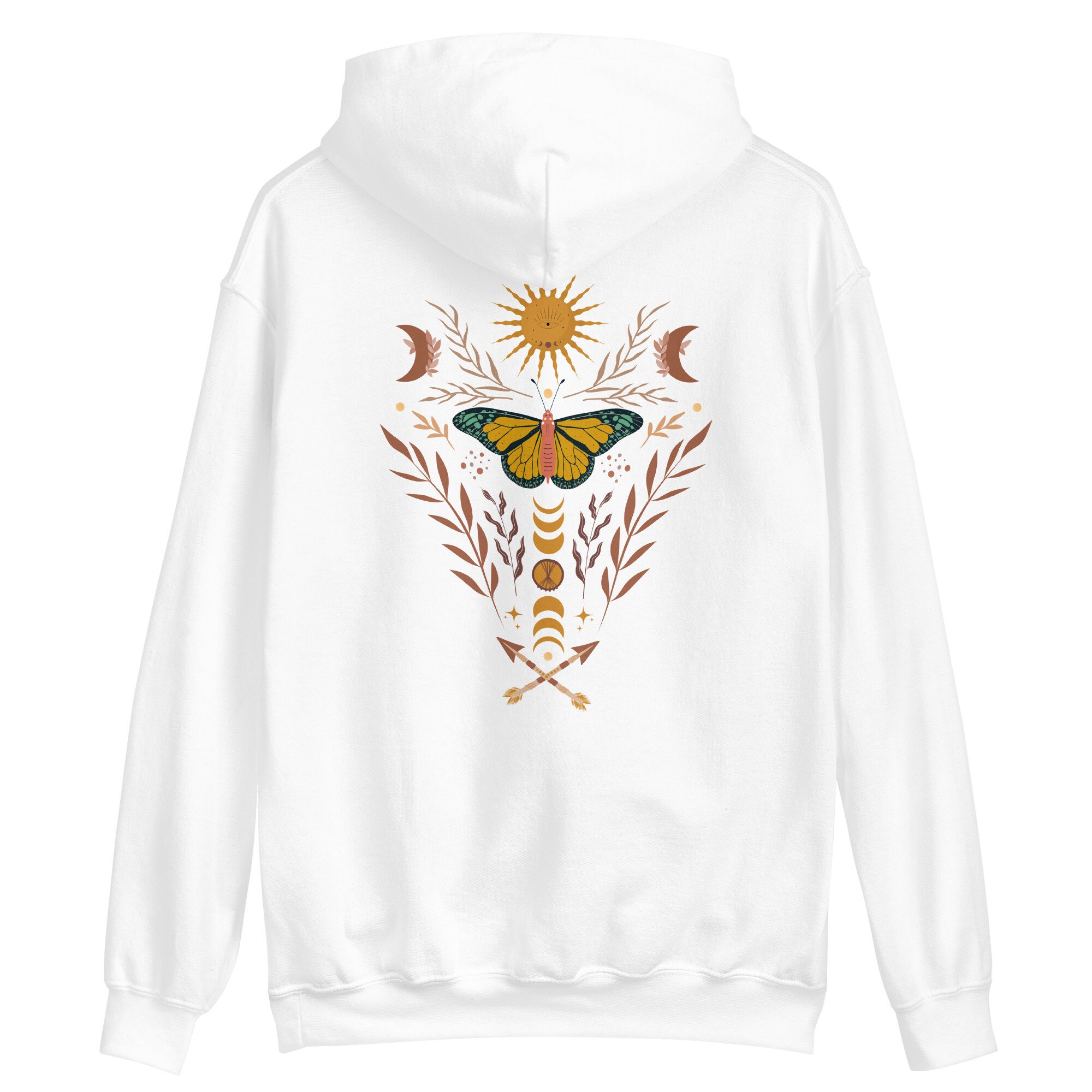 Fairycore Butterfly Hoodie Cottagecore Clothes Boho Moon | Etsy