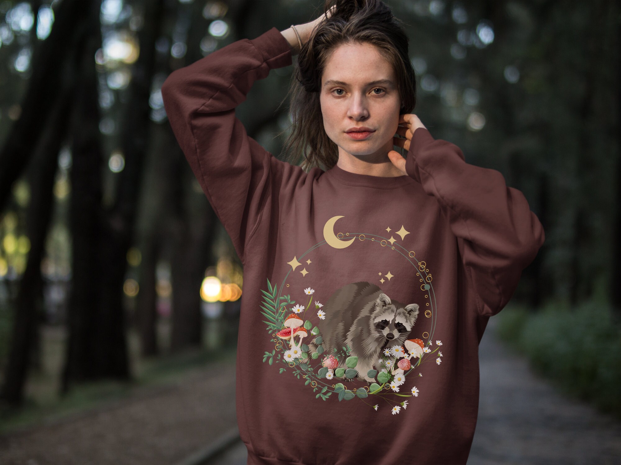 Cottagecore Nature Fairycore Clothing Racoon Mushroom Amanita - Etsy