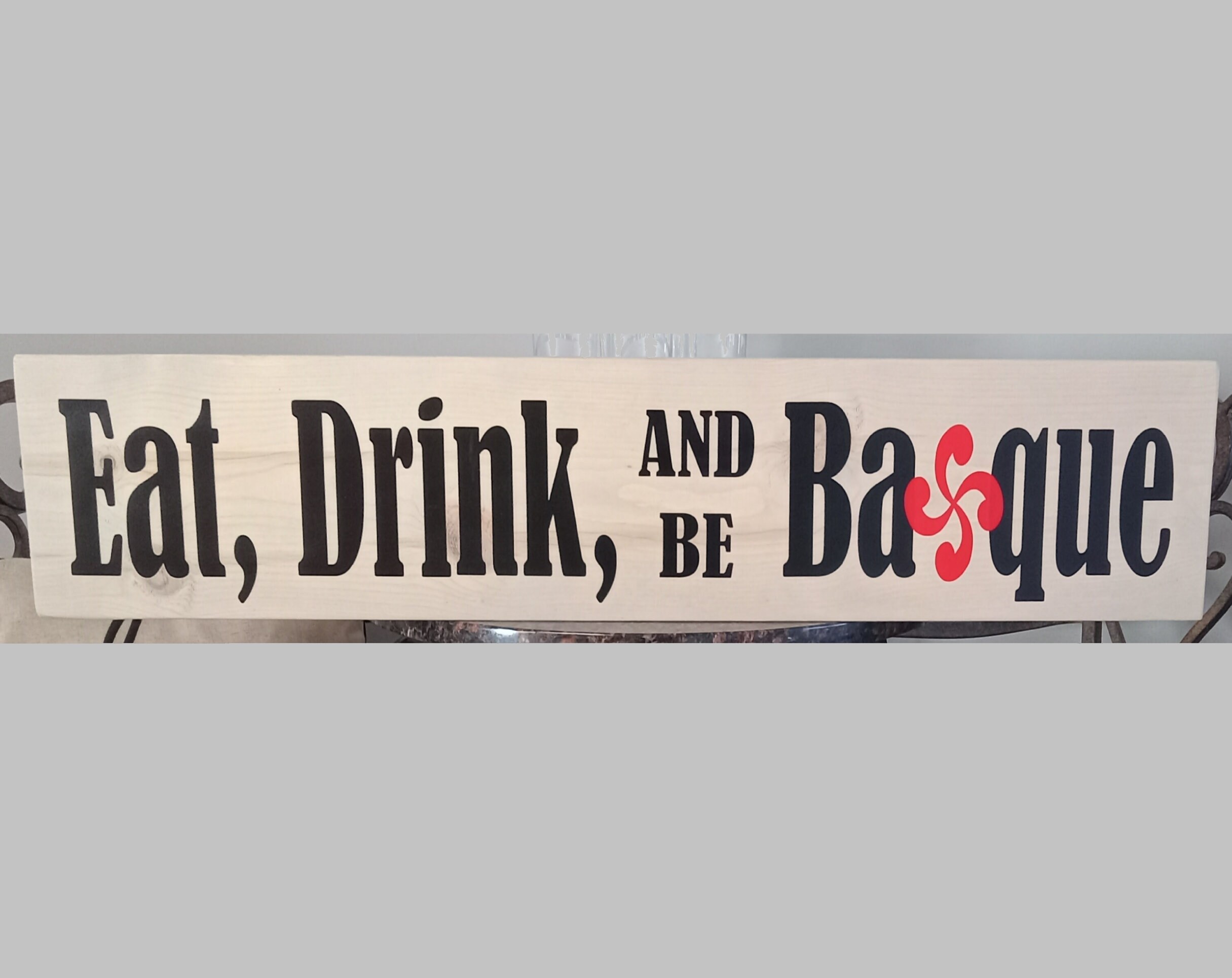 Eat Drink & Be Basque/lauburu/basque Cross/4ft Sign - Etsy