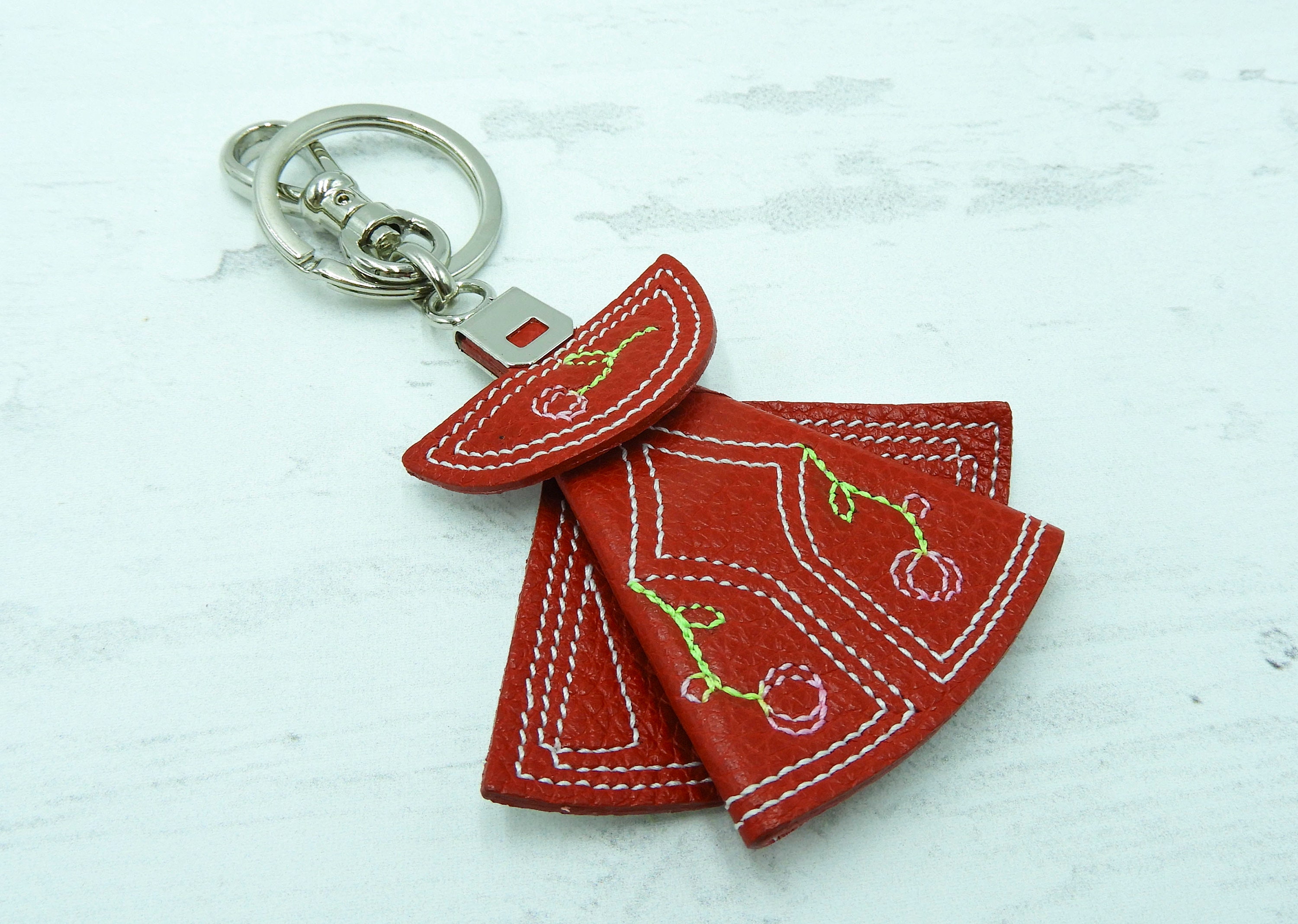 Leather Keychain Hood-shaped Keychain Original Gift - Etsy UK