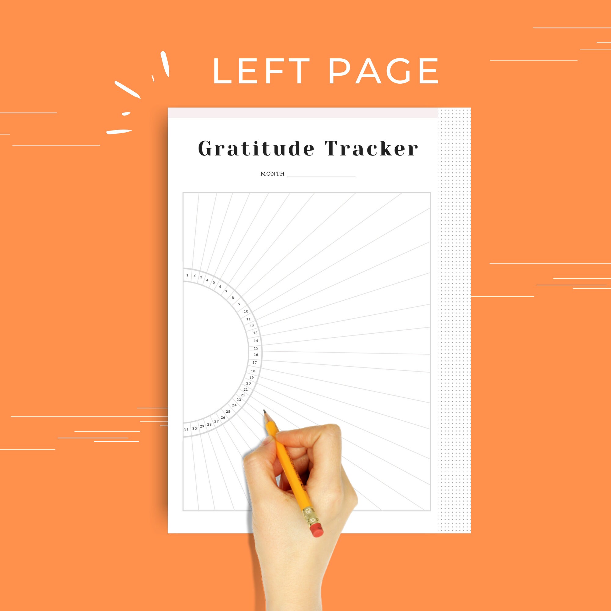 Gratitude Tracker Feel Good Chart Gratitude Chart PDF | Etsy