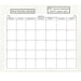 Monthly Blank Calendar| Undated Monthly Calendar| Wall Calendar| Sunday ...