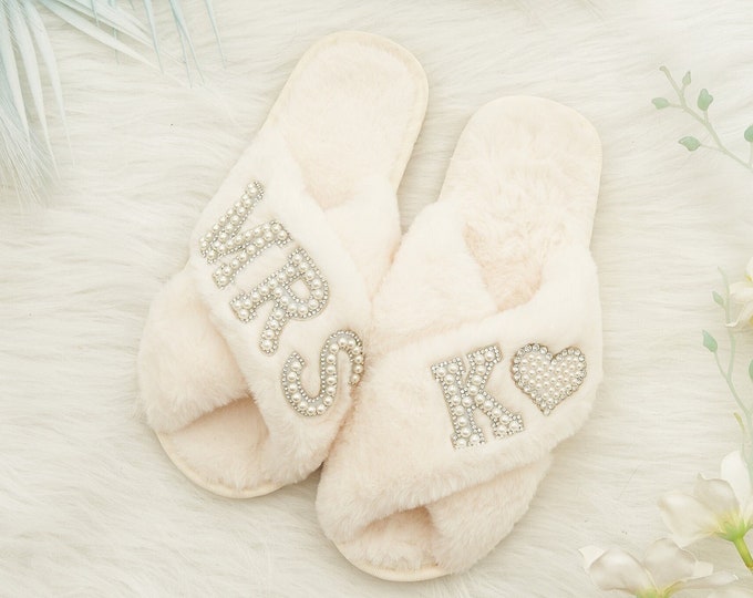 Bride Bridesmaid Slippers-bridal Shower Gift-bridesmaid Gift ...
