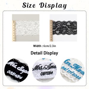 Personalized Name Wedding Garter, Wedding Toss Garter for Bride, White ...