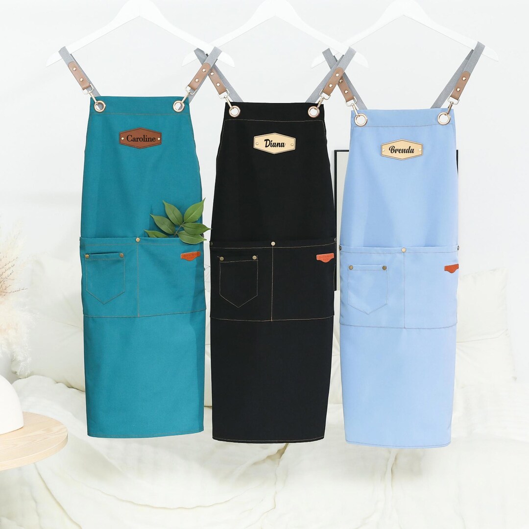 Personalized Engraved Apron.canvas Workshop Apron With Pocket.custom ...