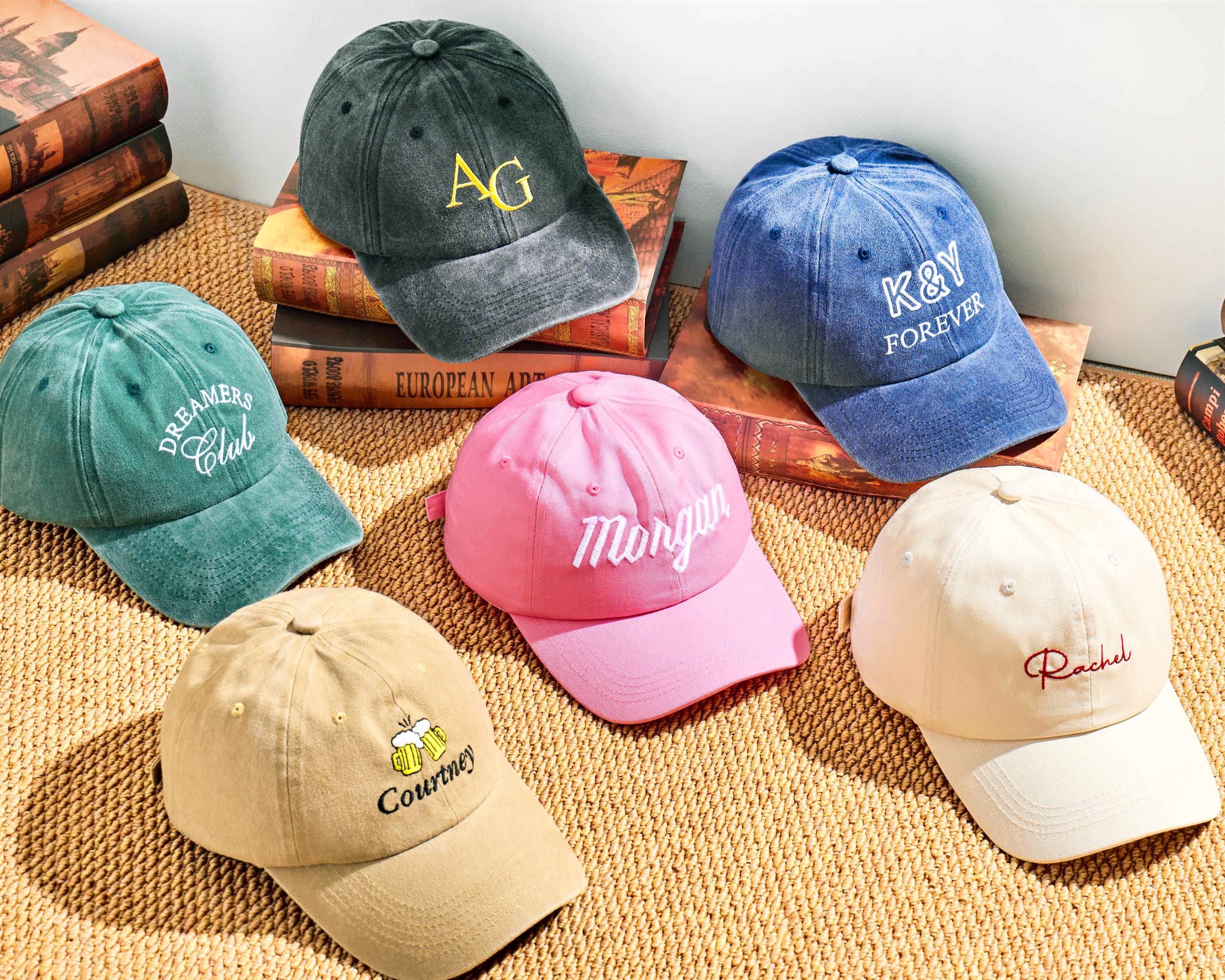 Personalized Logo Club Hat, Unisex Baseball Hat,embroidered Text ...