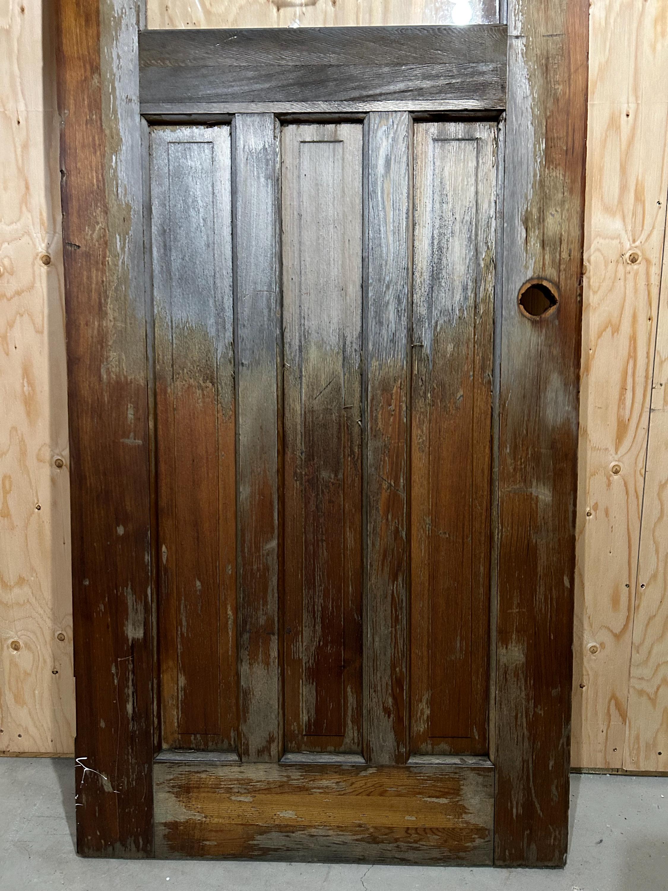 Antique Wood Entry Door: Farmhouse Salvage With Glass (32x80) - Etsy