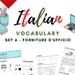 ITALIAN Halloween Printable Vocabulary Activities for KIDS Flashcards ...