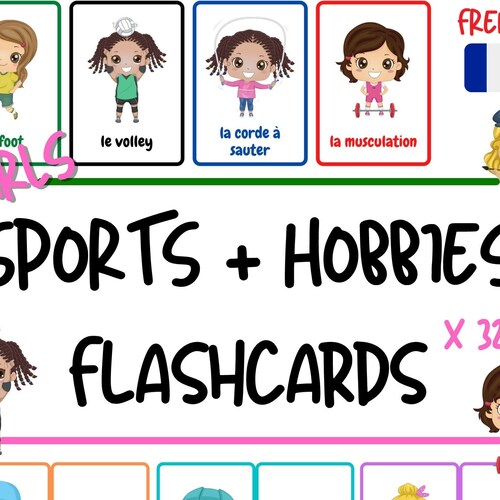French School Theme Flashcards for Kids French Vocabulary - Etsy Canada
