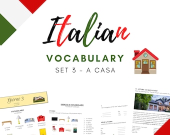 ITALIAN Vocabulary Sheets - Set #10 - Il Cibo 1 - Food 1 - Worksheets ...