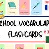 French School Theme Flashcards for Kids French Vocabulary Practice for ...