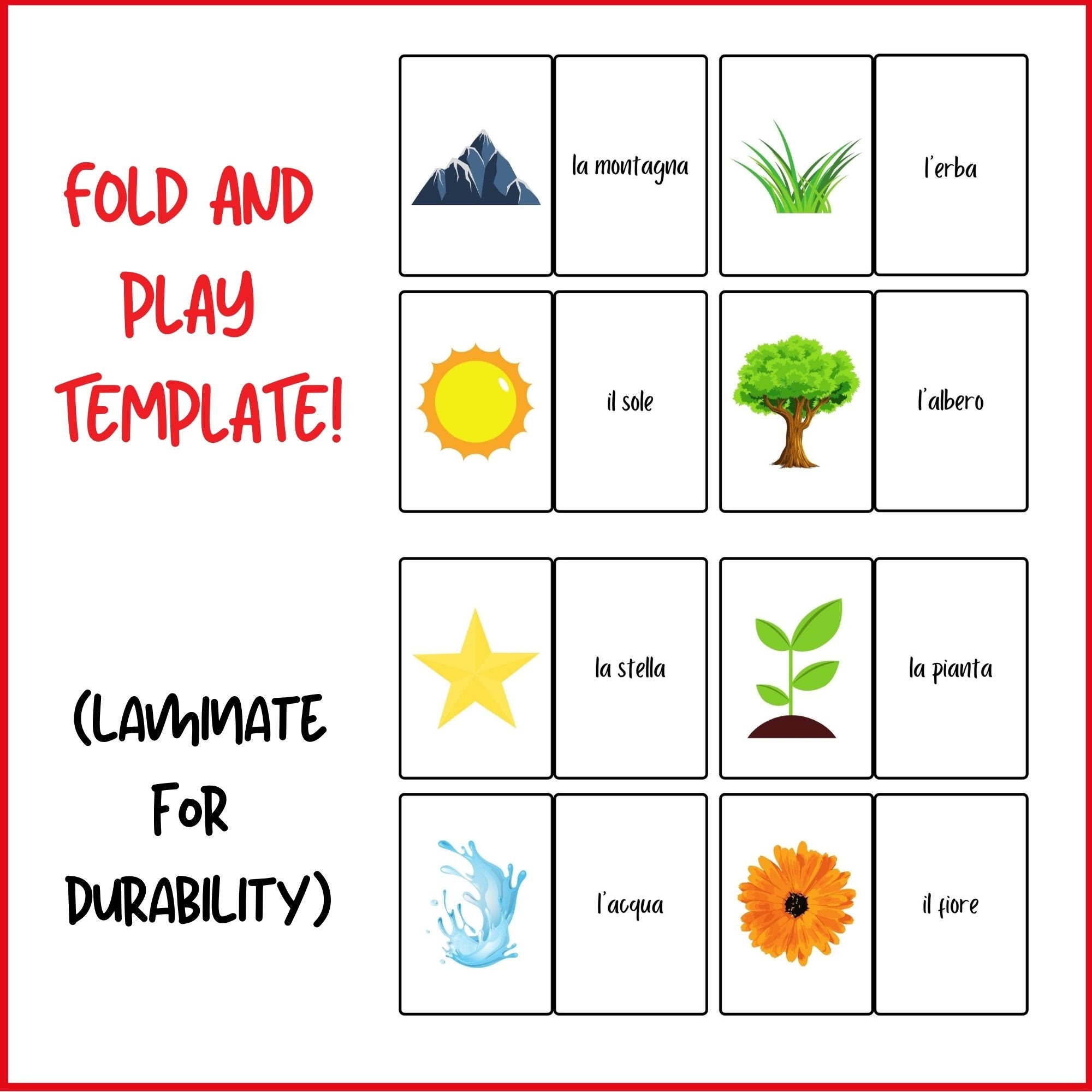 Italian Flashcards - 112 Common Italian Words - Italian for Beginners ...