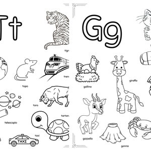ITALIAN Vocabulary Colouring Pages - Italian Coloring Book - Italian ...