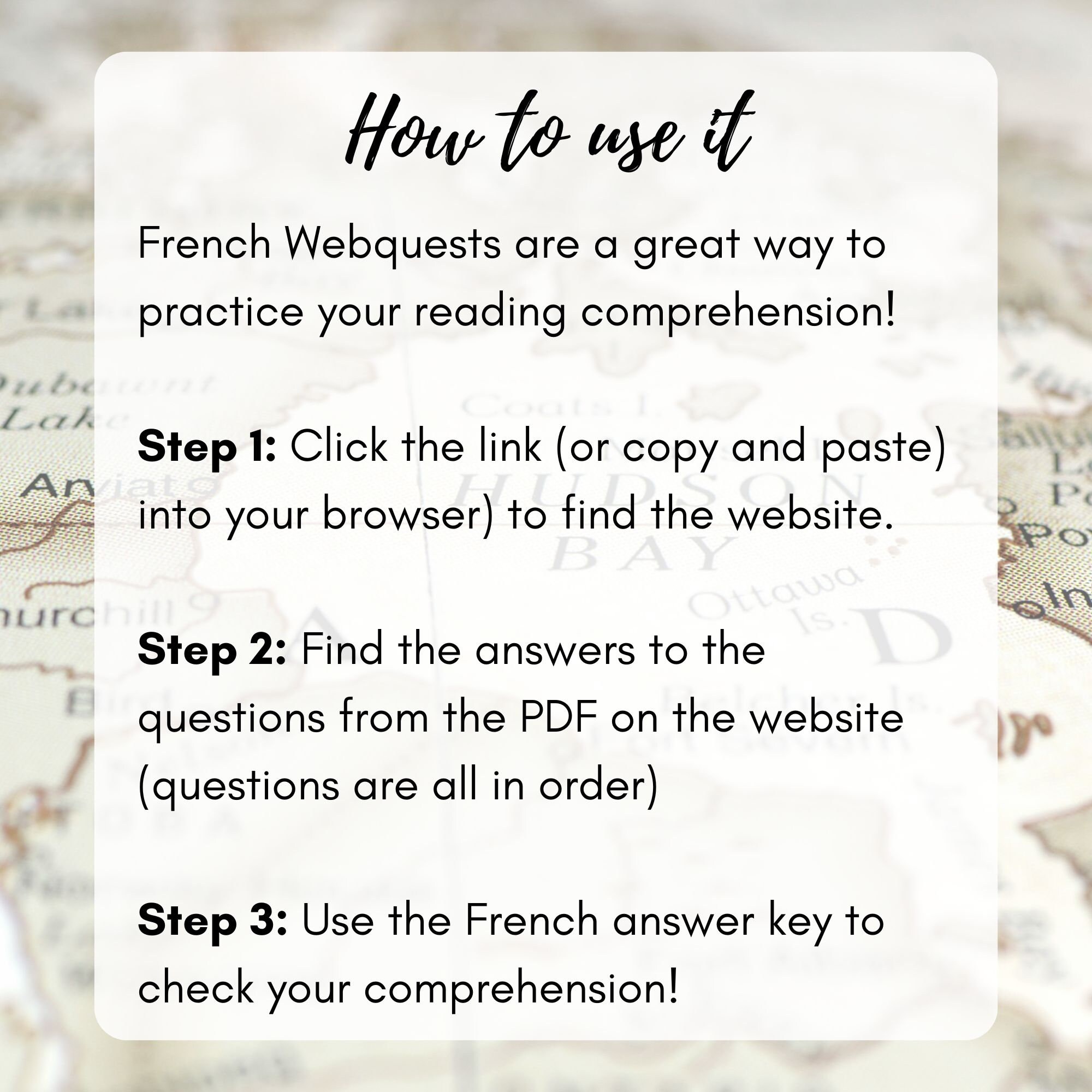 French Reading Comprehension - Gabriel Dumont Webquest - French Reading ...