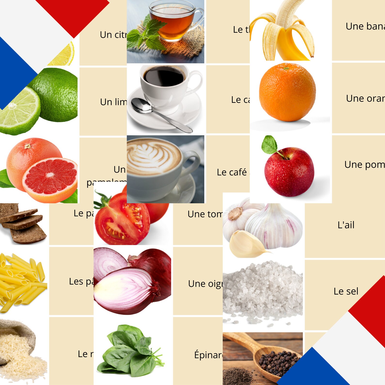 99 FRENCH Food Flashcards - PDF Download - Etsy