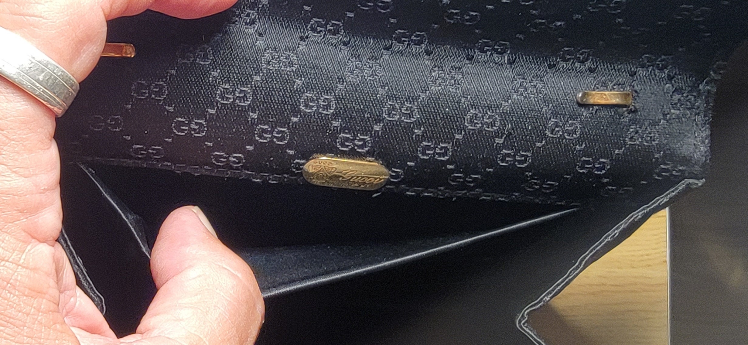 Vintage GUCCI Black Satin Evening Clutch Gold Gucci Hardware - Etsy