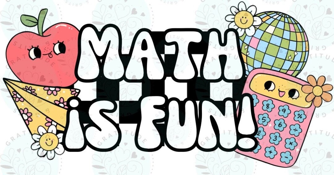 Math Shirt, Math is Fun PNG, Back to School PNG, Instant Digital ...