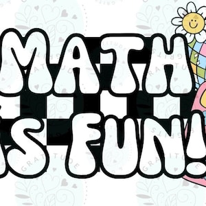 Math Shirt, Math is Fun PNG, Back to School PNG, Instant Digital ...