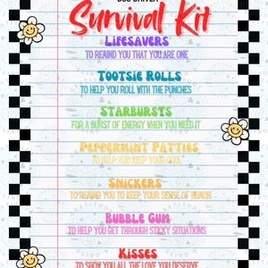 Bus Driver Survival Kit Printable - Etsy