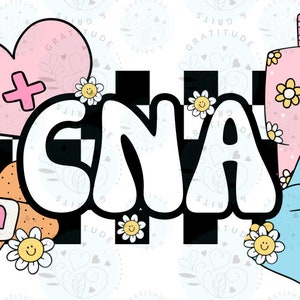 Trendy CNA PNG File: Nurse Assistant Digital Download - Etsy