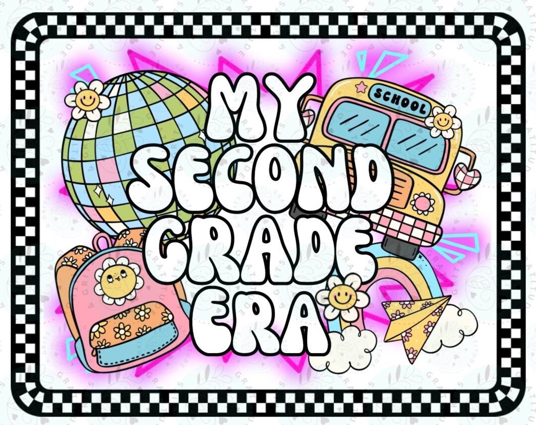 My Second Grade Era, Second Grade, Back to School Sign, Instant ...