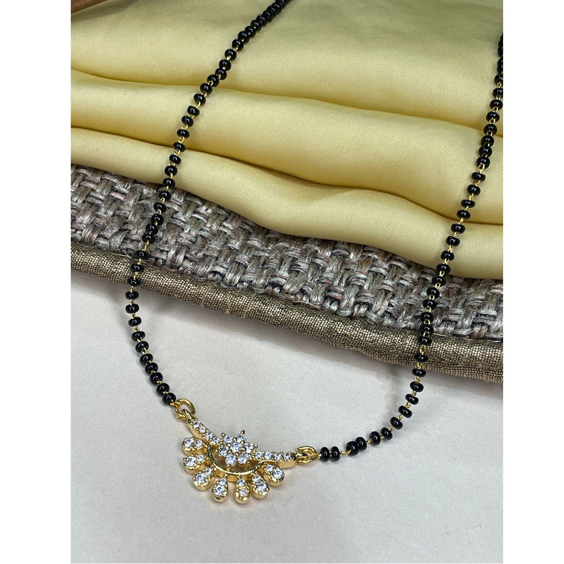 Diamond Mangalsutra Gold Plated Mangalsutra Bollywood - Etsy