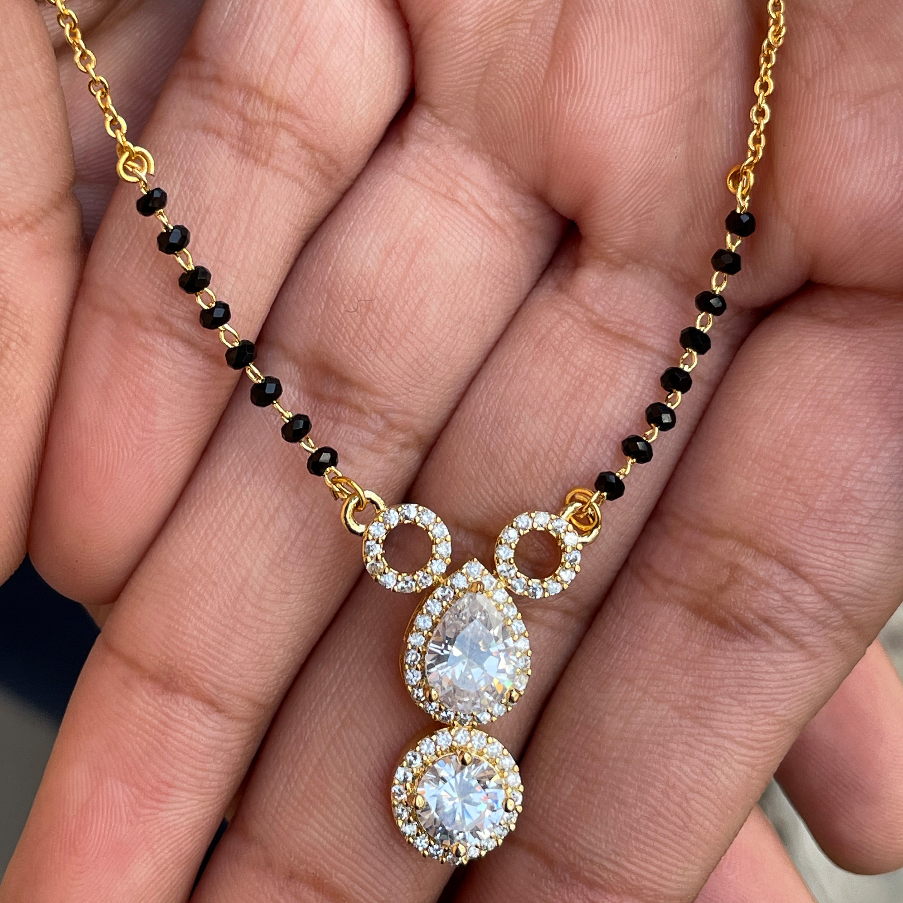 Katrina Kaif Inspired Diamond Mangalsutra Gold Plated - Etsy