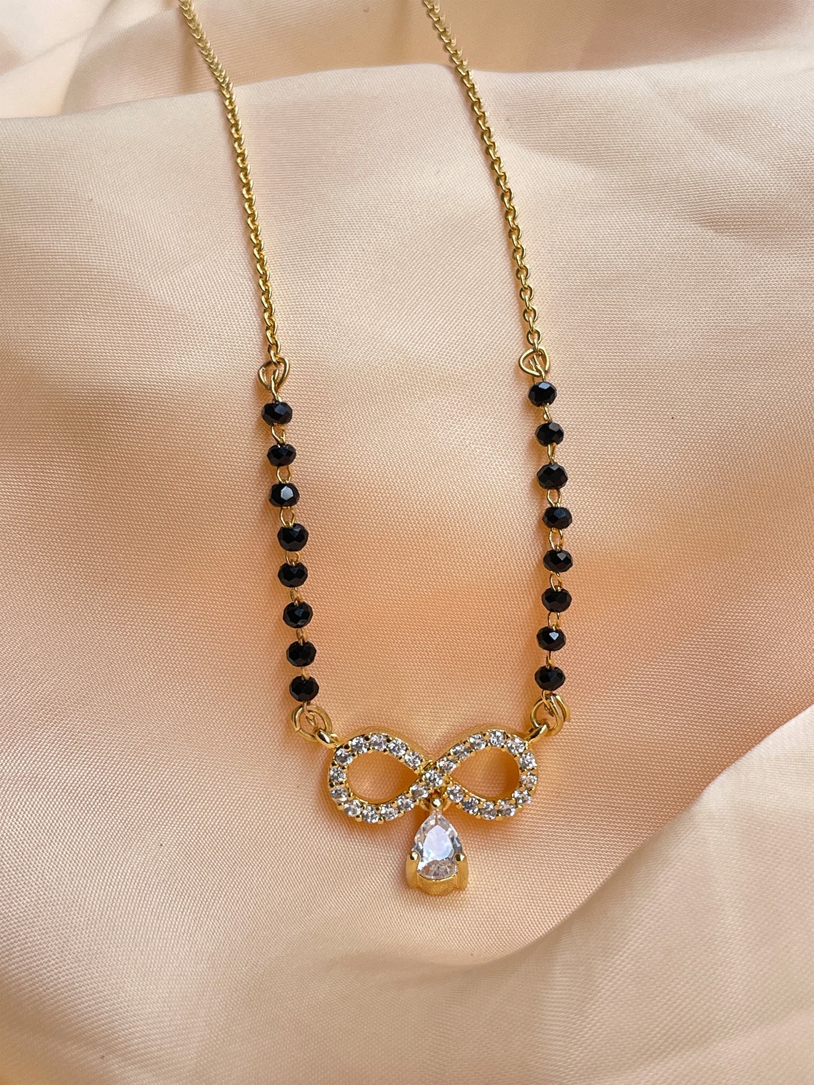 Buy Alia Bhatt Wedding Inspired Infinity Mangalsutra Diamond Online in ...