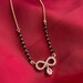Infinity Mangalsutra Pendant, Diamond Style, Gold Plated - Etsy