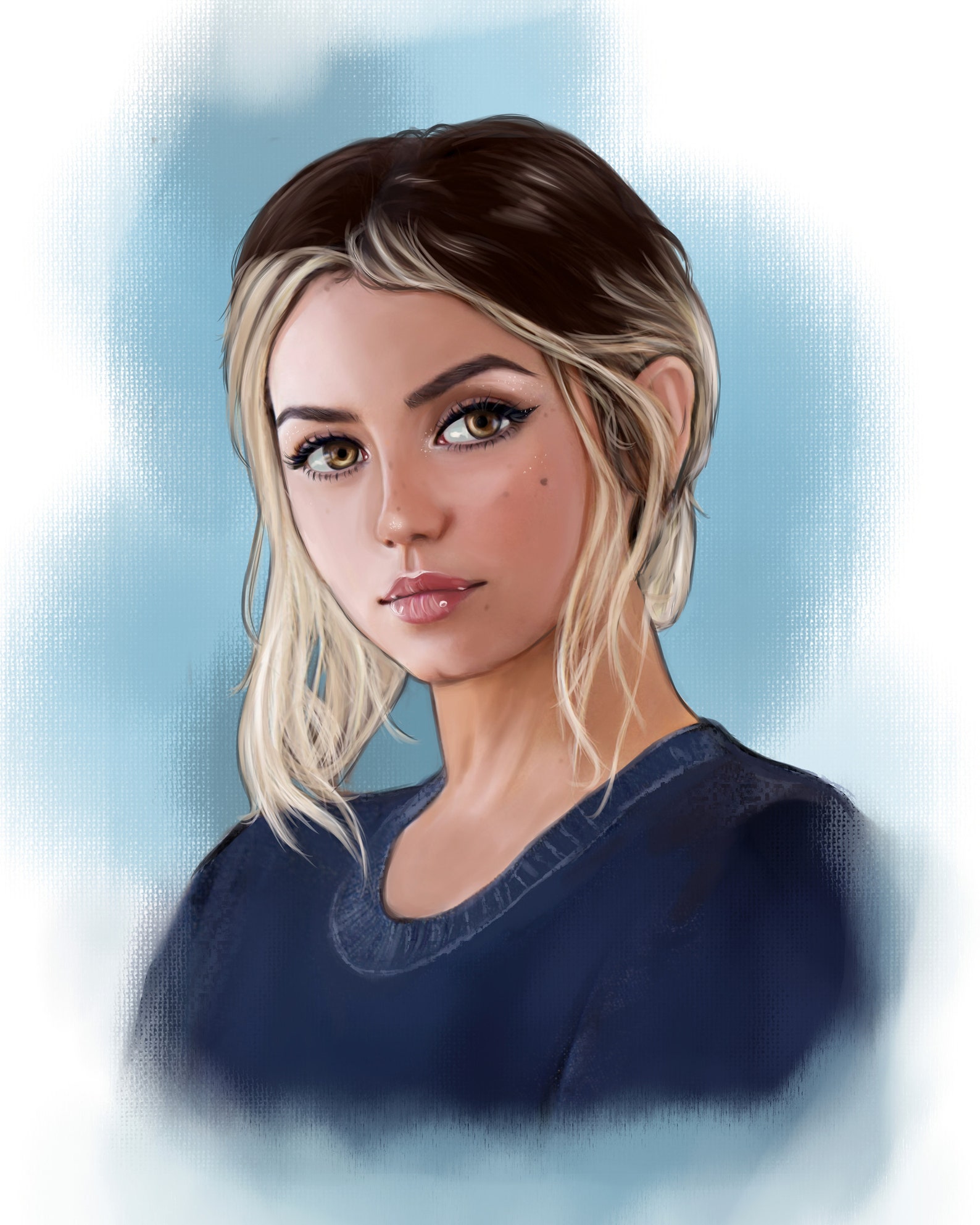 Stylized Digital Portrait Digital Only | Etsy