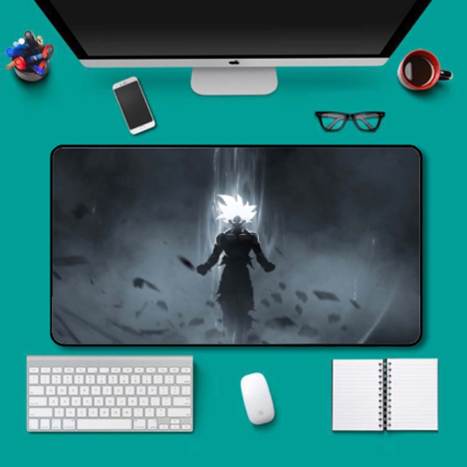 Large Mouse Pad For Gaming Dragon Ball Z Son Goku Super Etsy