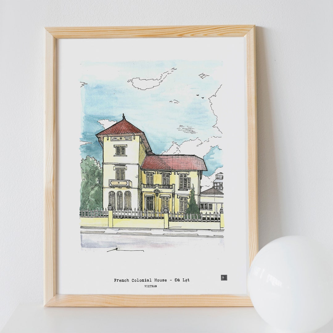 Vietnam Art Print - Vietnam Travel Artwork - Vietnamese Culture Poster ...