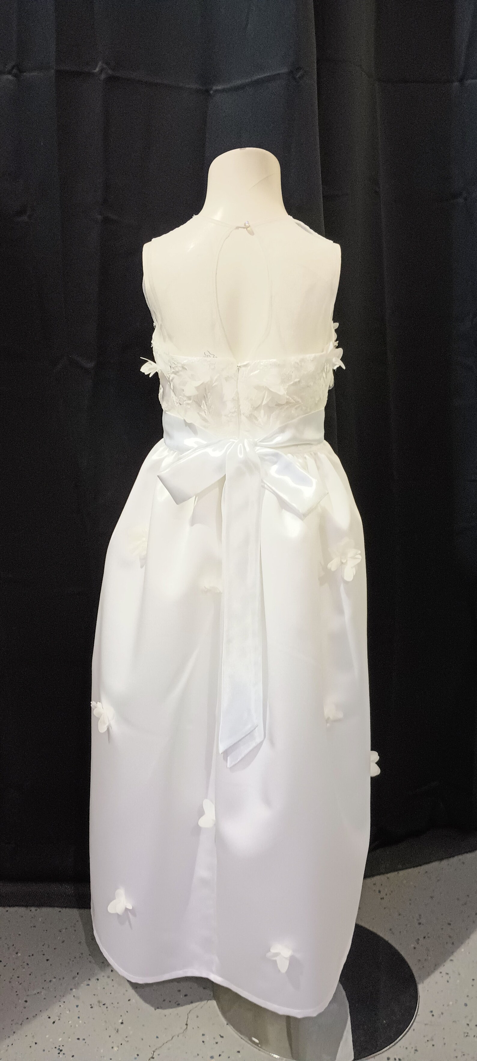 First Communion White Dress Floral Lace Zipper - Etsy